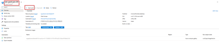 Create an image through the Azure portal with Azure Image Builder ...