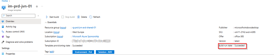 Create an image through the Azure portal with Azure Image Builder ...